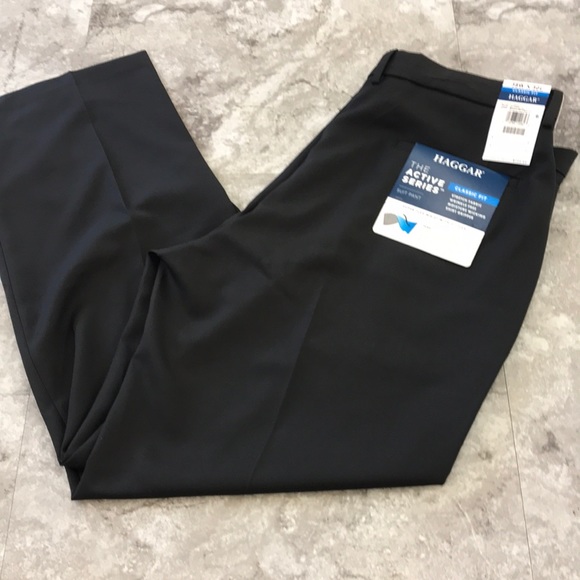 Haggar | Pants | Haggar The Active Series Classic Fit Charcoal | Poshmark